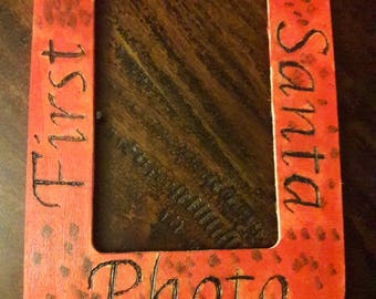 Wood burned frame | Etsy