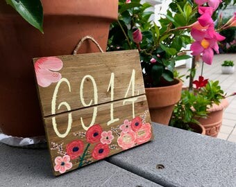 Wooden house numbers | Etsy