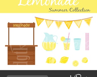 Lemonade clipart pink lemonade stand clip art summer