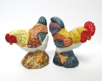 Chicken figurines | Etsy