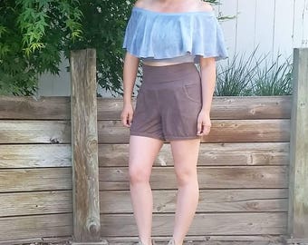 Peasant crop top | Etsy