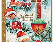 Retro Christmas Cards by RetroChristmasCards on Etsy