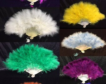 Feather fan | Etsy