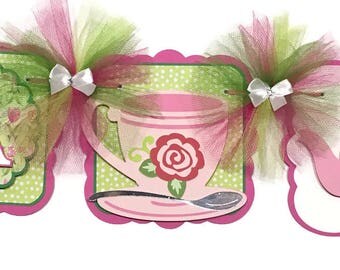 Tea party banner | Etsy