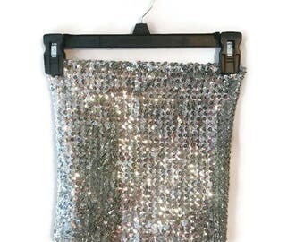 Sequin tube top | Etsy