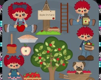 Apple pie clipart | Etsy