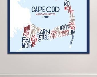 Cape cod wall art | Etsy