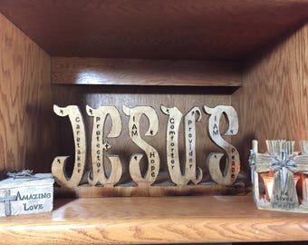 Jesus wood sign | Etsy