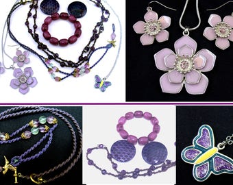 Purple jewelry | Etsy
