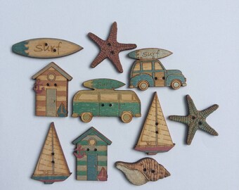 Beach buttons | Etsy