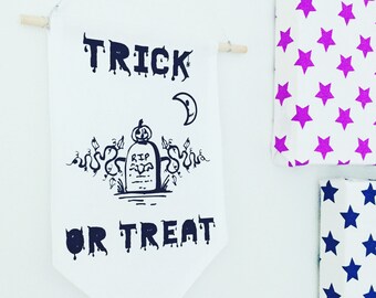 Halloween pennants | Etsy