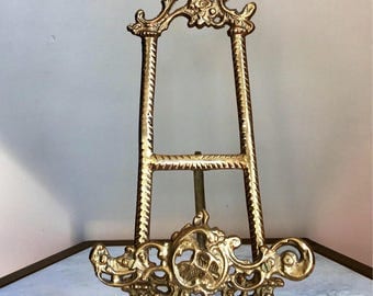 Brass plate holder | Etsy