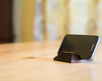 Wood phone stand | Etsy