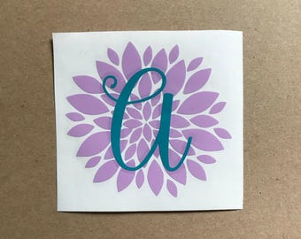Initials decal | Etsy