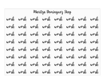 Cursive stickers | Etsy