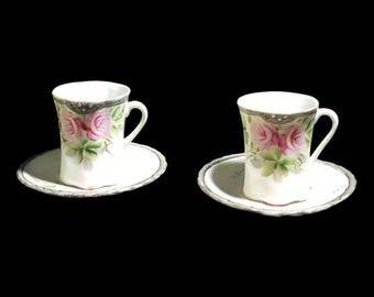 Pink rose tea set | Etsy