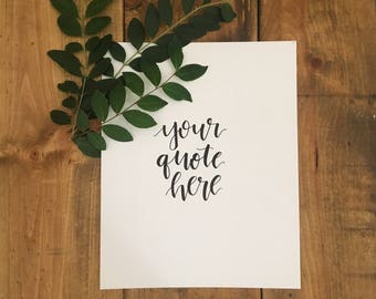 Calligraphy quote | Etsy