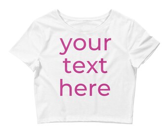 Custom crop top | Etsy
