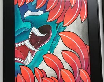 Oni mask | Etsy