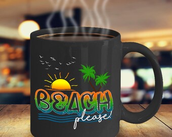 Beach coffee mug | Etsy