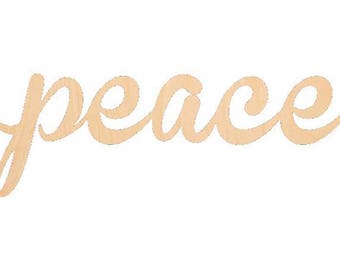 Peace script | Etsy