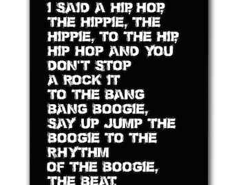 Rap lyrics | Etsy