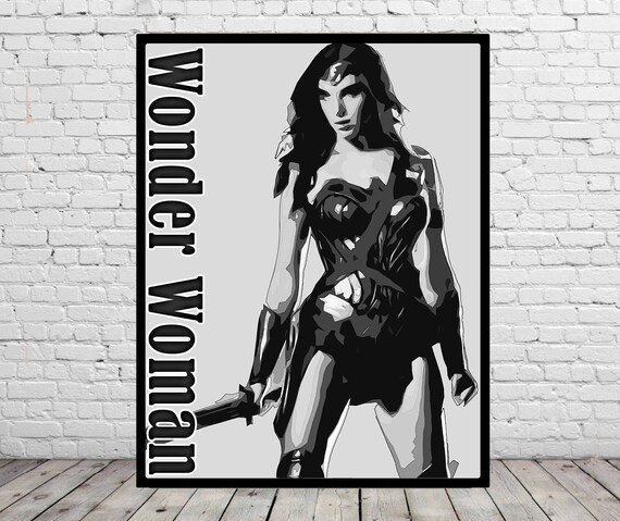 Wonder woman Print Wonder woman Downloadable print Wonder