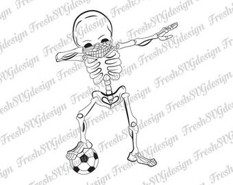 Dabbing skeleton svg | Etsy