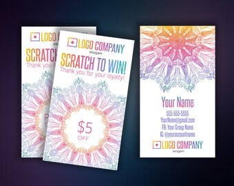 Scratch off card | Etsy