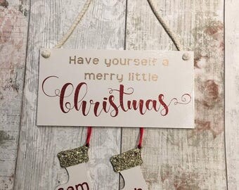 Christmas plaque | Etsy