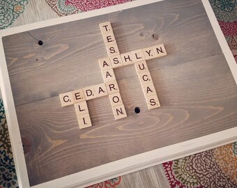 Scrabble board | Etsy