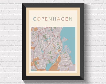Copenhagen Map with GPS Coordinates Copenhagen City Map