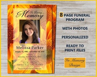 Funeral programs | Etsy