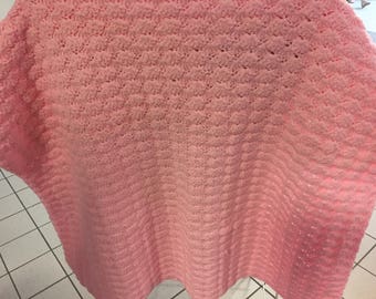 Pink baby afghan | Etsy