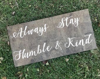 Stay humble | Etsy