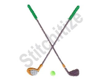 Golf embroidery | Etsy