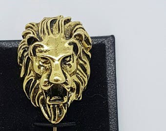 Lion lapel pin | Etsy