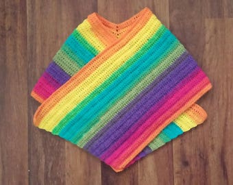 Rainbow shawl | Etsy