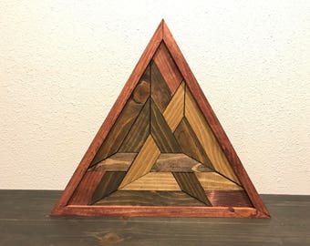 Triangle wall decor | Etsy