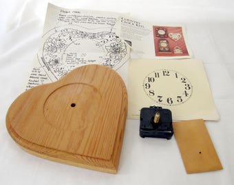 Wooden clock kit | Etsy