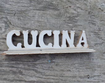 Cucina Italian Kitchen sign Italian wall decor Italian