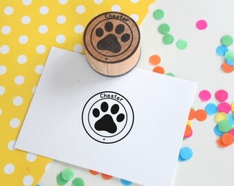 Paw print stamp | Etsy