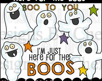 Boo clipart | Etsy