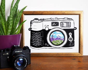 Lino print | Etsy