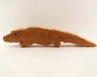 Alligator puzzle | Etsy