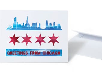 Chicago card | Etsy