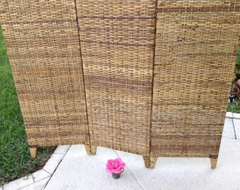 Rattan room divider | Etsy