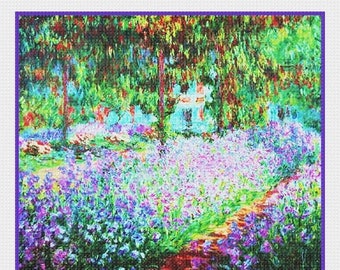 Monet cross stitch | Etsy