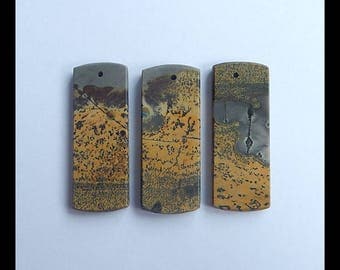 ST158 Chohua JASPER Gemstone Pendant Cabochon Handcrafted