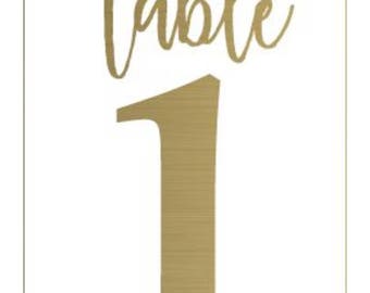 Navy table numbers | Etsy